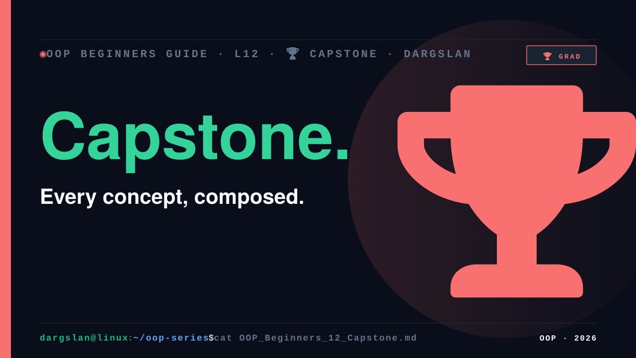 I built a complete OOP capstone in Python | E-commerce domain model | Series finale