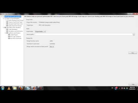 Matlab code to VHDL conversion tutorial
