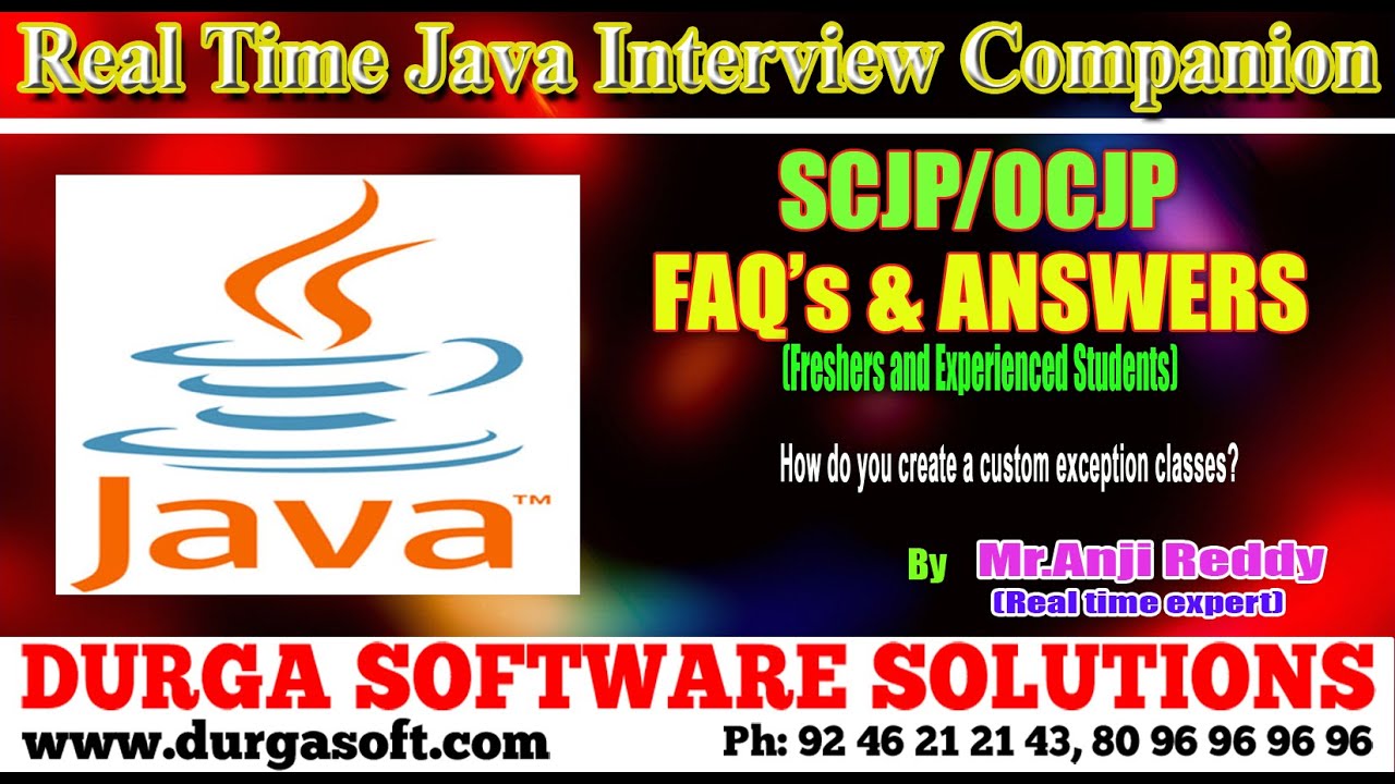 Java Interview Companion | Java |How do you create a custom exception classes?