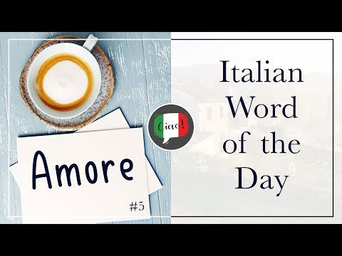 How to Say "Love" in Italian - Italian Word of the Day