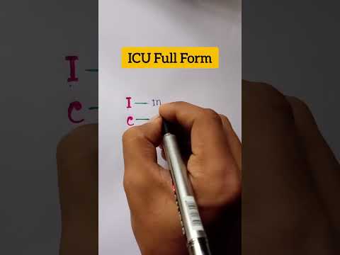 ICU Full Form#gk #education #icu #fullform #youtubeshorts #shorts #foryou