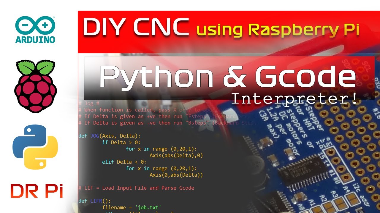 Raspberry Pi - DIY CNC - Gcode via Python (Part 1)
