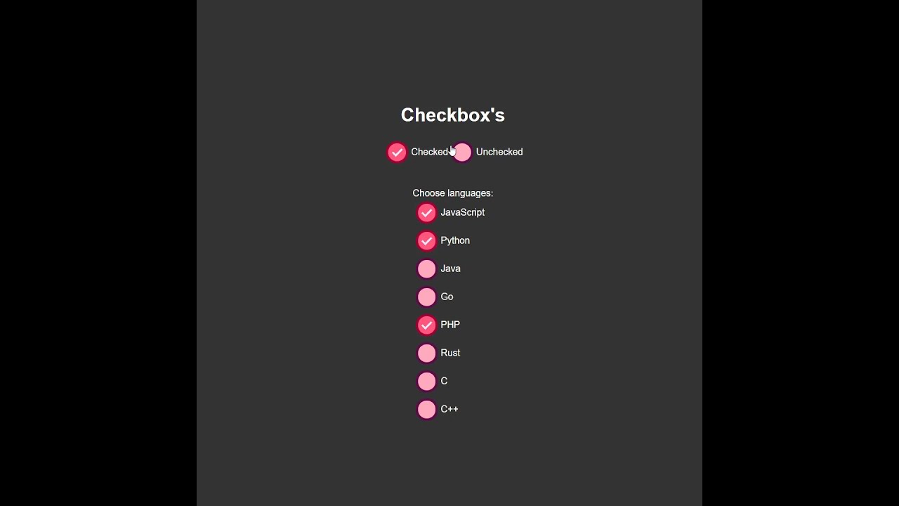 #CSS Custom Checkbox | Source code on Codepen