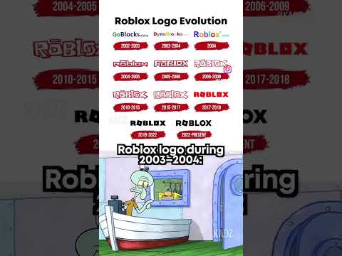 Roblox logo evolution: 🎉🎉 #gaming #roblox #trending #memes #edit