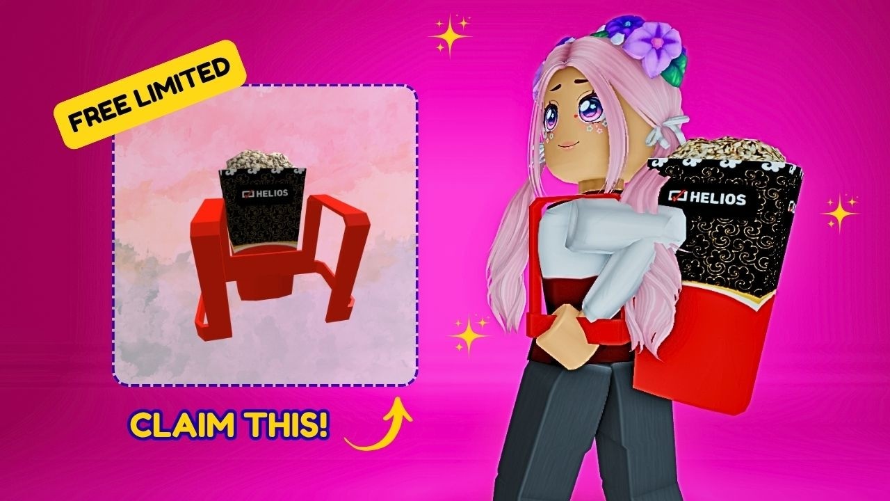 FREE LIMITED UGC ALERT! 🚨 How to Get Helios Popcorn Backpack in Roblox FAST 🍿✨