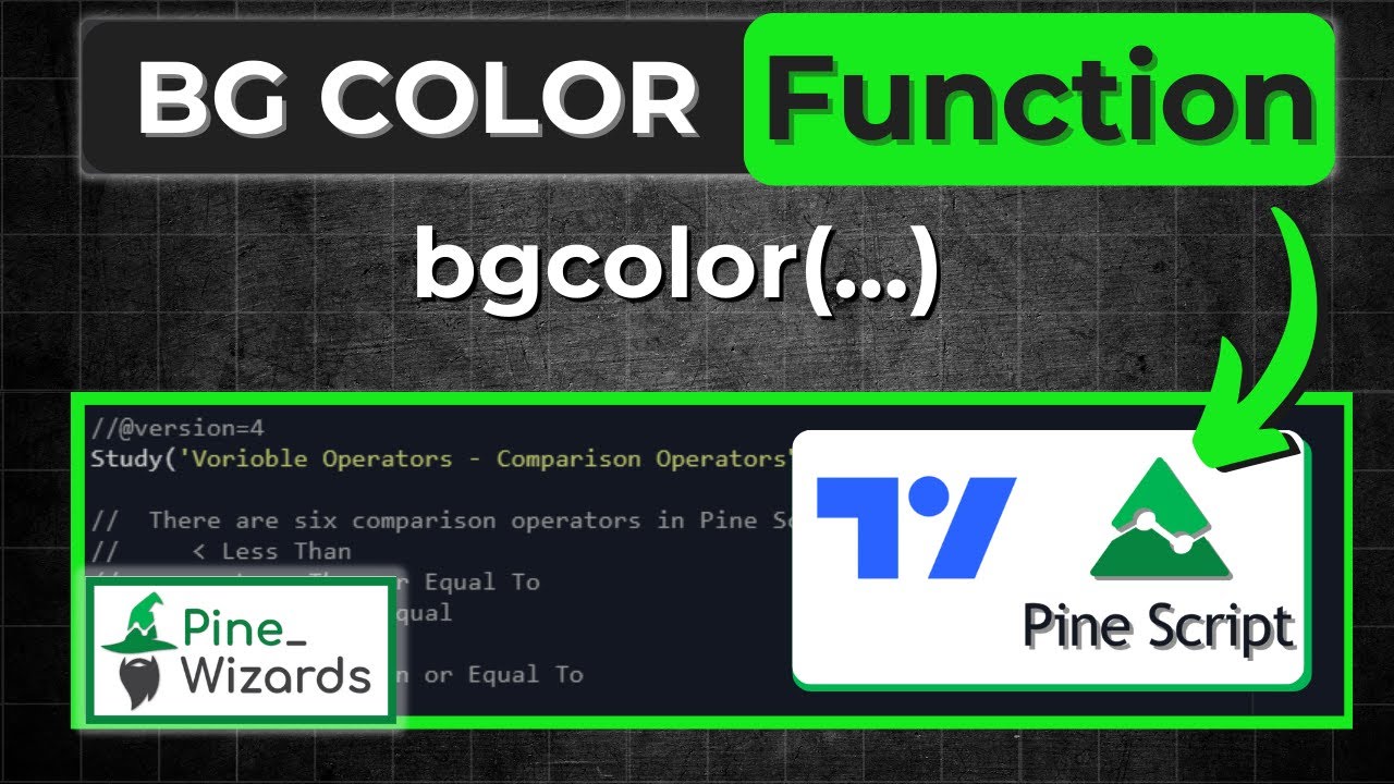 BG Color In Pinescript Lesson 16 | Pine Script Course