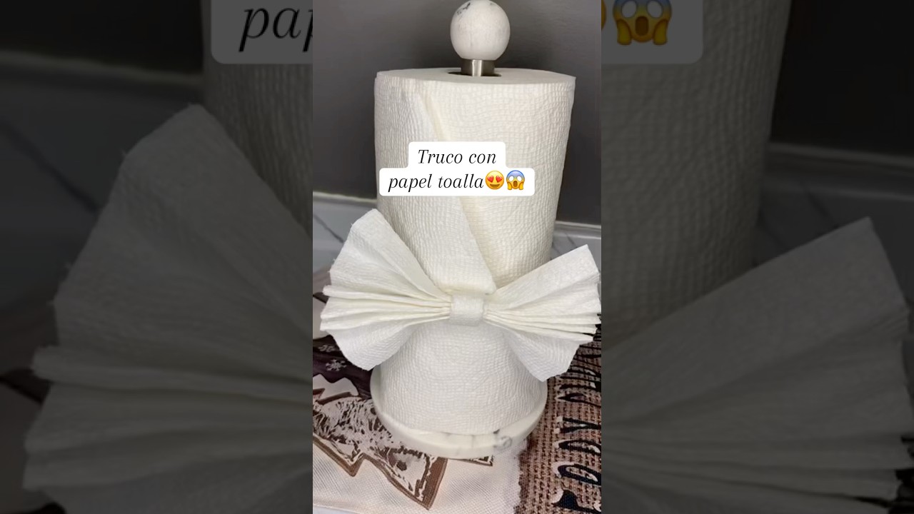 TRUCO FÁCIL para decorar con PAPEL TOALLA 😱😍