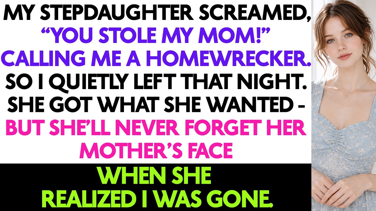 My Stepdaughter Called Me A Homewrecker. So I Quietly Left That Night...