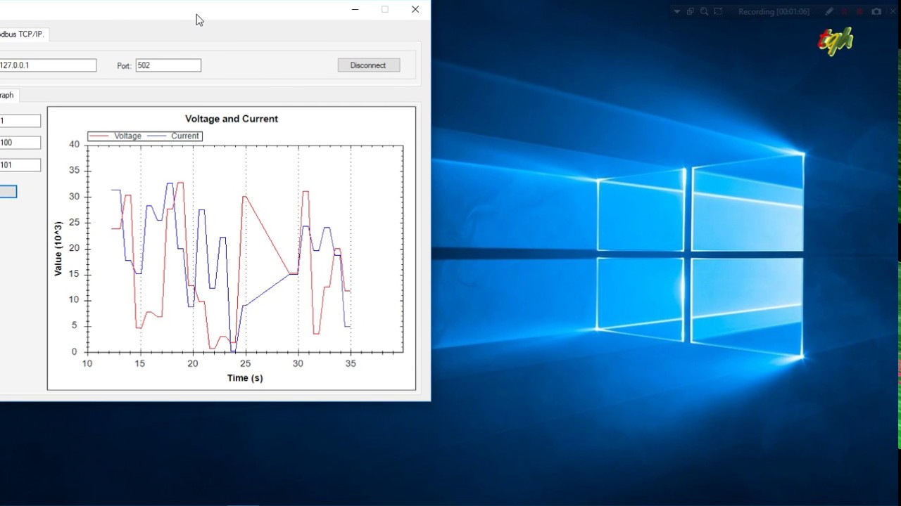 Demo modbus application