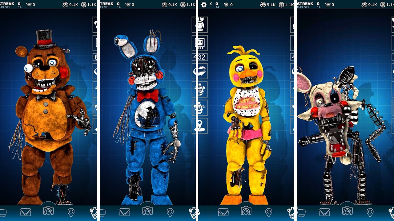 Withered Toys FNAF AR Workshop Animations Compilation