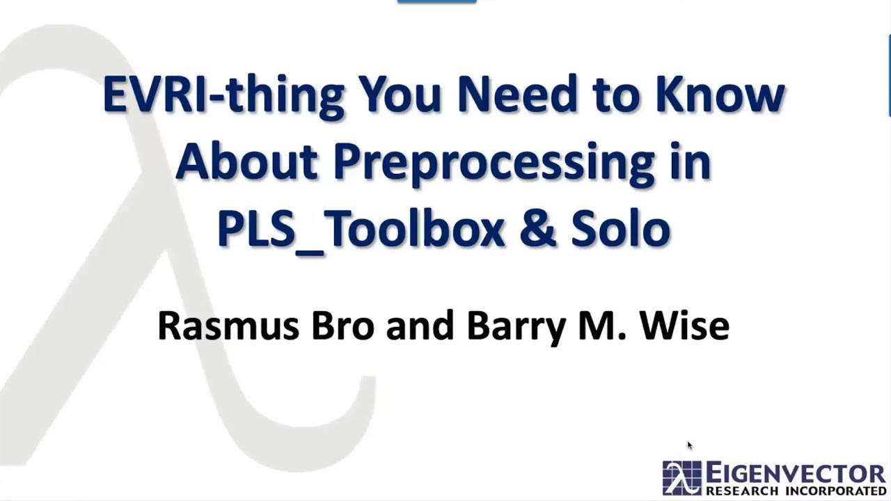 Evri-thing You Need To Know About Preprocessing