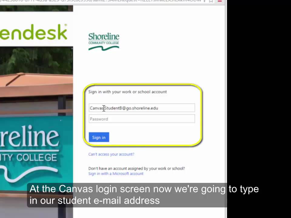 Canvas Login demonstration