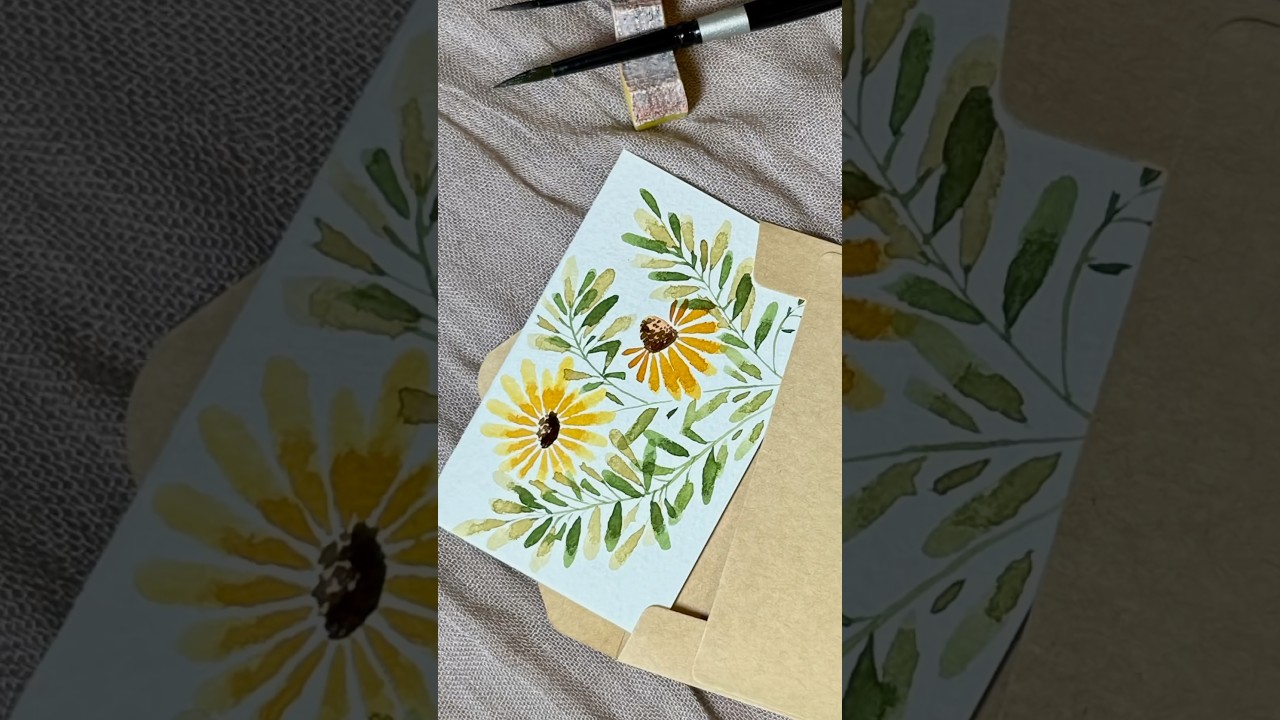 Day 1 Painting? YES! Easy flowers for beginners 🎨
