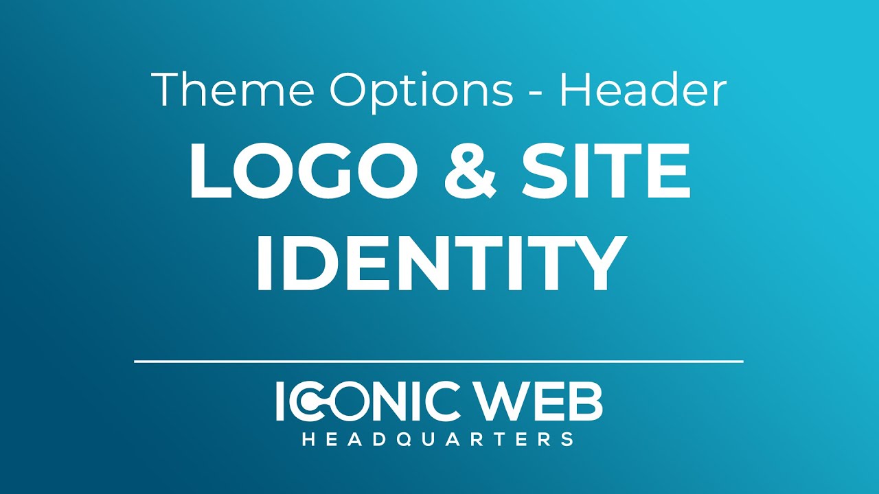 Theme Options - Header - Logo & Site Identity