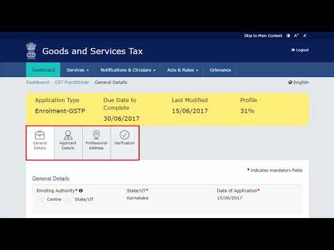 GSTN Official Guide for Application for Enrolment of GST Practitioner