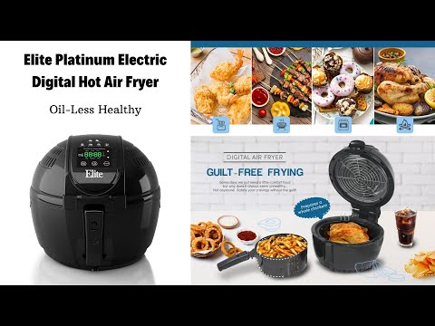 Elite Platinum Electric Digital Hot Air Fryer Oil-Less Healthy