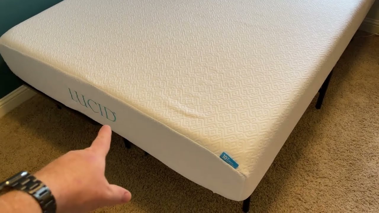 LUCID 10 Inch Memory Foam Medium Plush - Gel Infusion - Queen Size Mattress Review