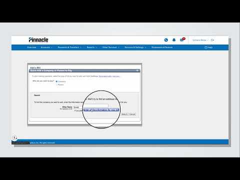 Business Online Banking: Add a Payee in Bill Pay