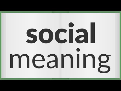Social | meaning of Social