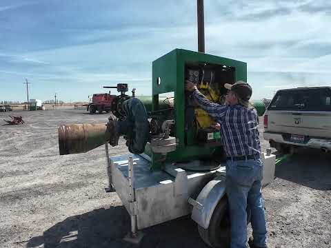JD Irrigation Pump On Trailer