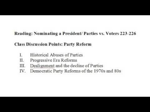 Unit 5 Party Reform