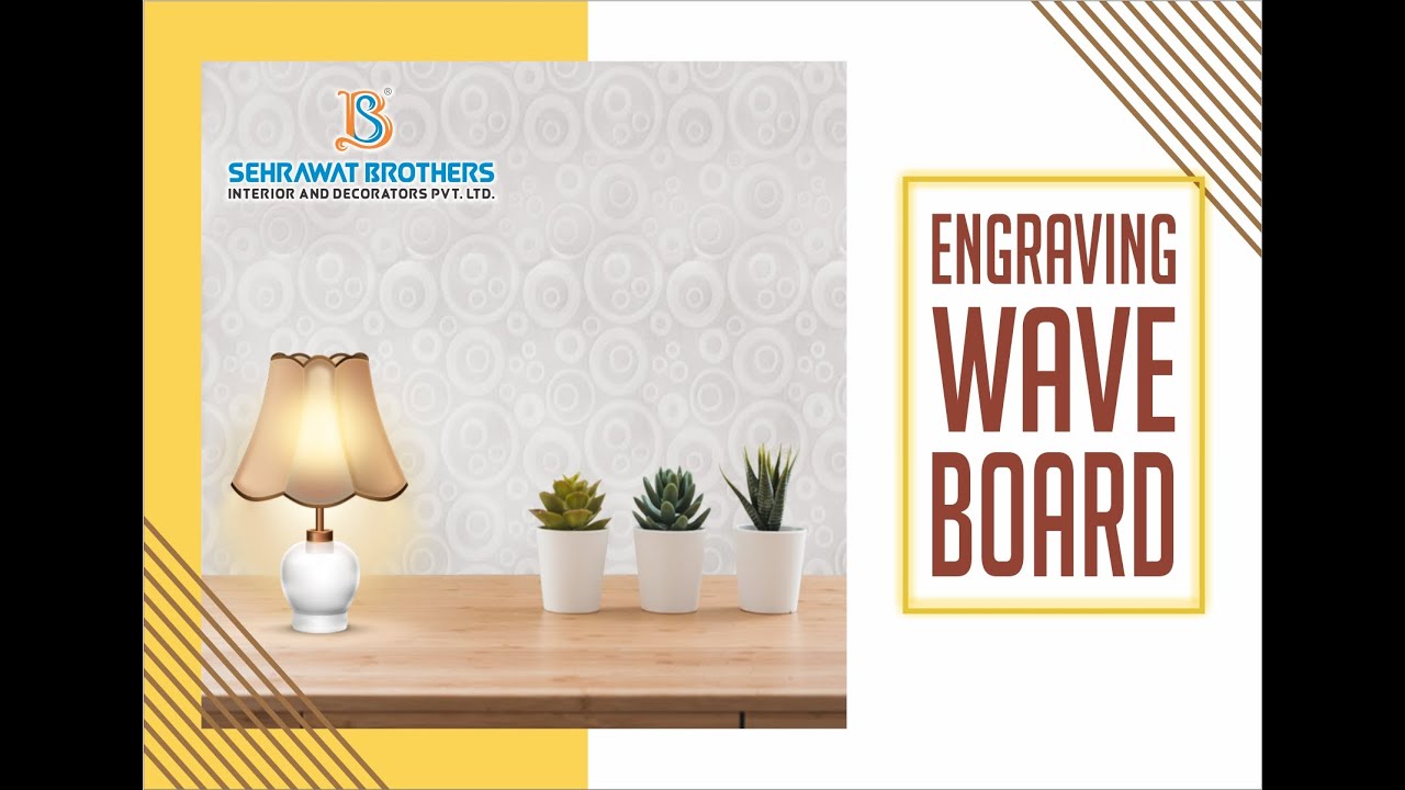 MDF Engraved Wave Board Volume - 2