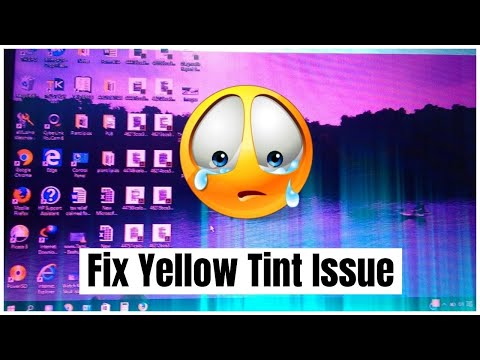 How To Fix Monitor Color Problem Windows 7,10,11 || Yellow Tint Screen Problem Solved
