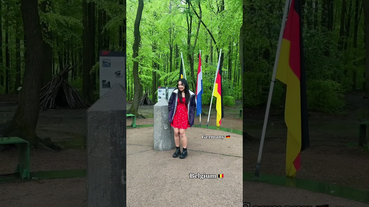 three border point : where the borders of Netherlands, Germany & Belgium meets #netherlands #border