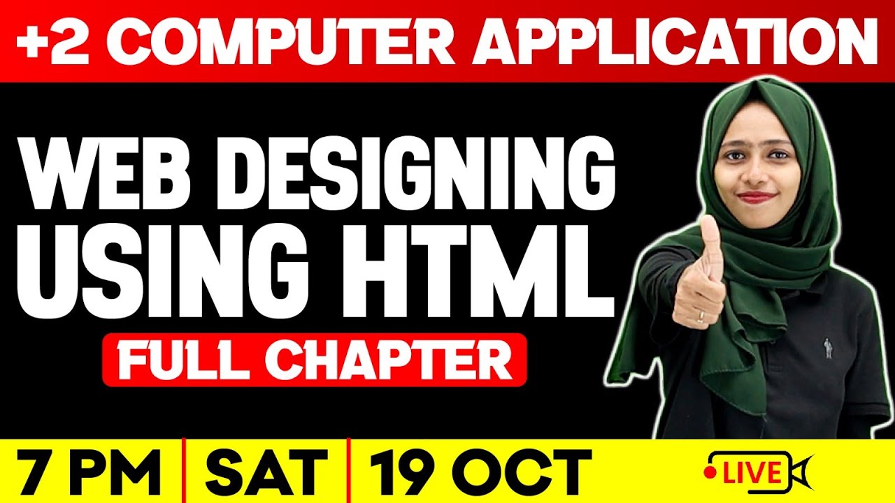 Plus Two Computer Application | Web Designing Using HTML | Full Chapter | Exam Winner
