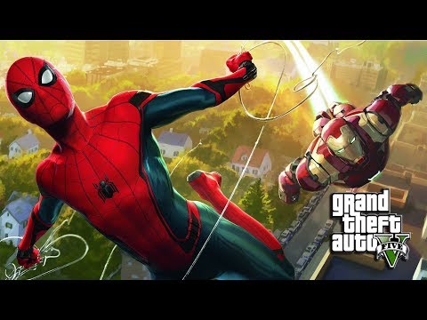 GTA 5 SPIDER-MAN HOMECOMING - MODDED GAMEPLAY (GTA 5 REDUX PC MODS 1080P 60FPS)
