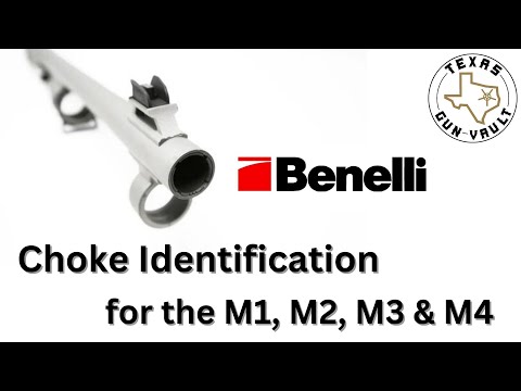 How to decode the markings on Benelli tactical shotgun chokes for the M1, M2, M3 & M4
