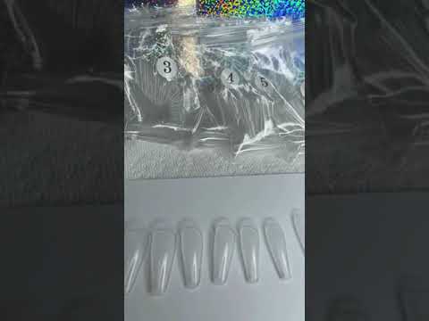 BALLERINA NAIL SHAPE SIZING KIT | KNOW YOUR SIZE FOR YOUR VERY OWN CUSTOM FIT | #shorts | #236