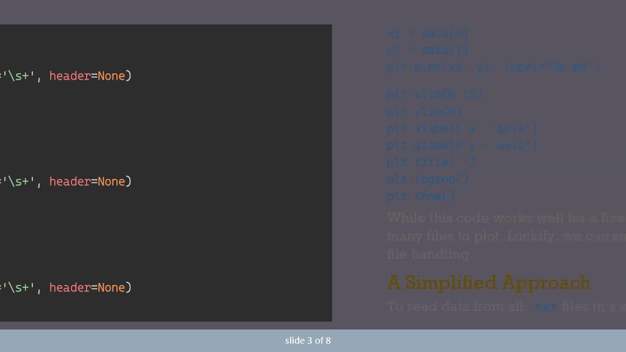 How to Read Data from Multiple .txt Files for Plotting in Python