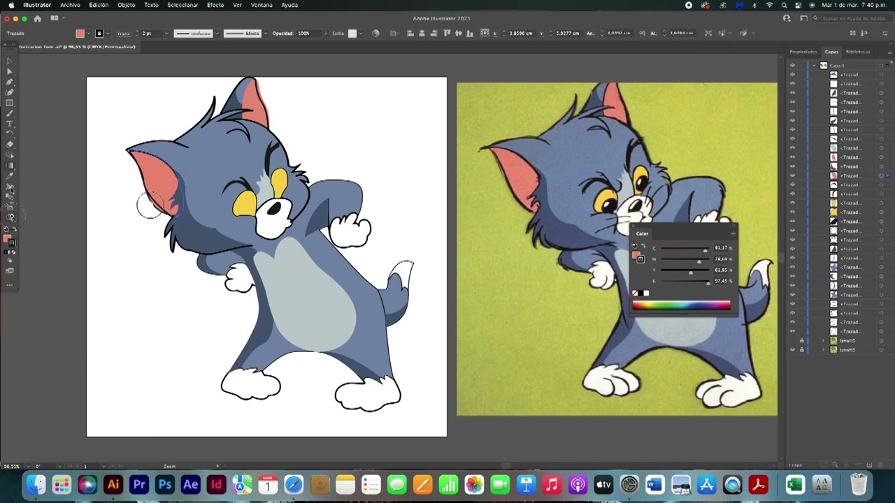 TOM: Vector Illustrator Process | Final Cut by Arteo Design
