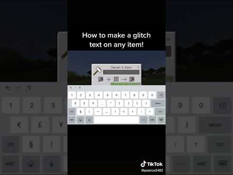 how do you make glitch text on any item 🗡#shorts#minecraftshorts