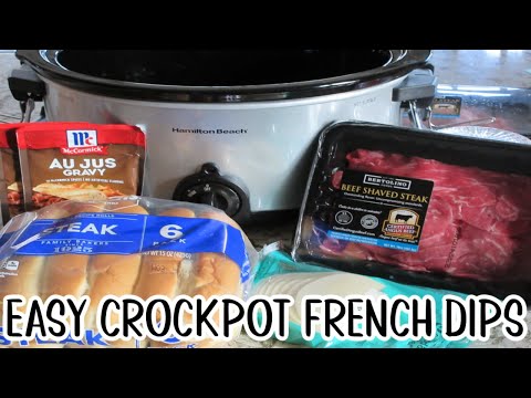 Super Simple French Dips | Crockpot Recipe