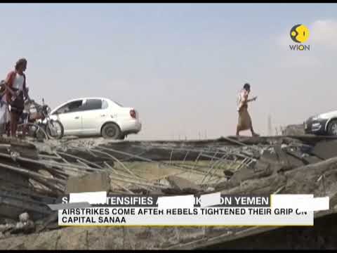 Saudi intensifies air strikes on Yemeni Houthis rebels