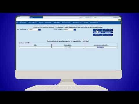 Common Contract Note | HDFC Securities