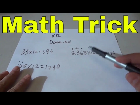 Math Trick For Multiplying By 12