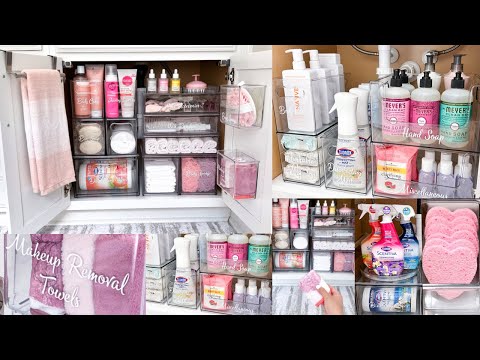 ULTIMATE BATHROOM ORGANIZATION | Satisfying Clean and Bathroom Restock Organizing on A Budget