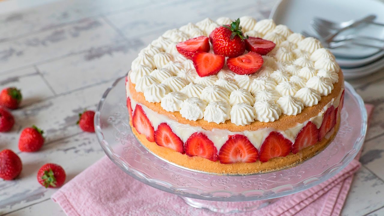 Festliche Erdbeertorte - Einfache Rezepte