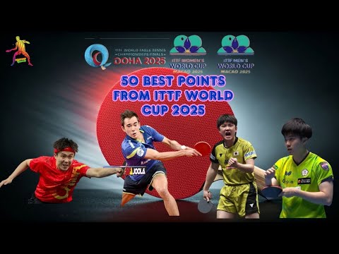 50 Best Points from ITTF World Cup 2025: Calderano's Historic Win & Sun Yingsha's Dominance!
