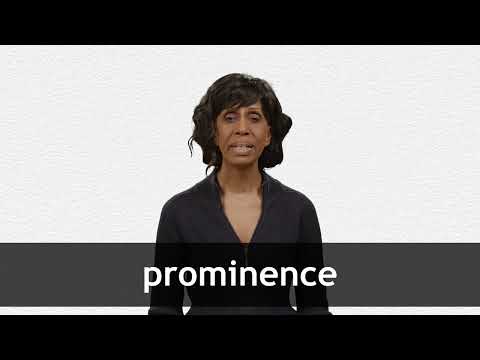 PROMINENCE 释义 | 柯林斯英语词典
