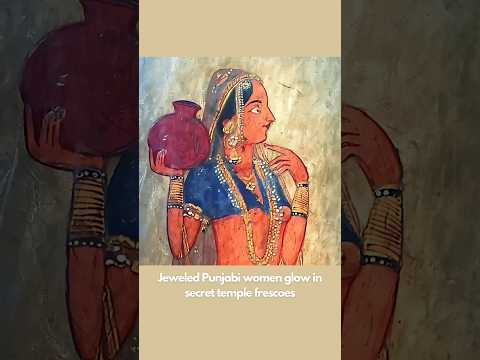 Want to see 1600s Punjab’s elegance? Jeweled Punjabi women shine #punjabi #art #india #shorts