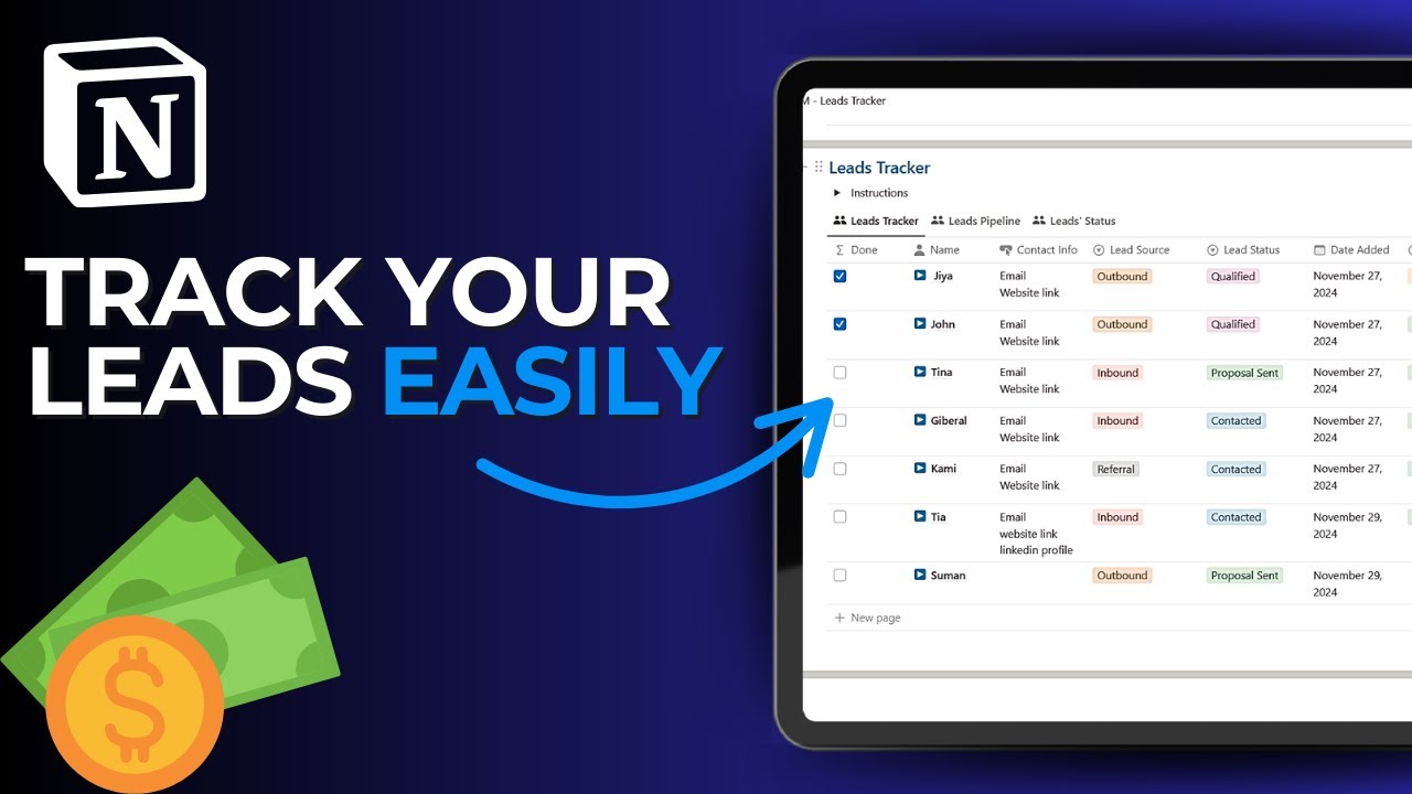 How I Built a Sales CRM + Use it for Networking (Free Template) | Leads Tracker