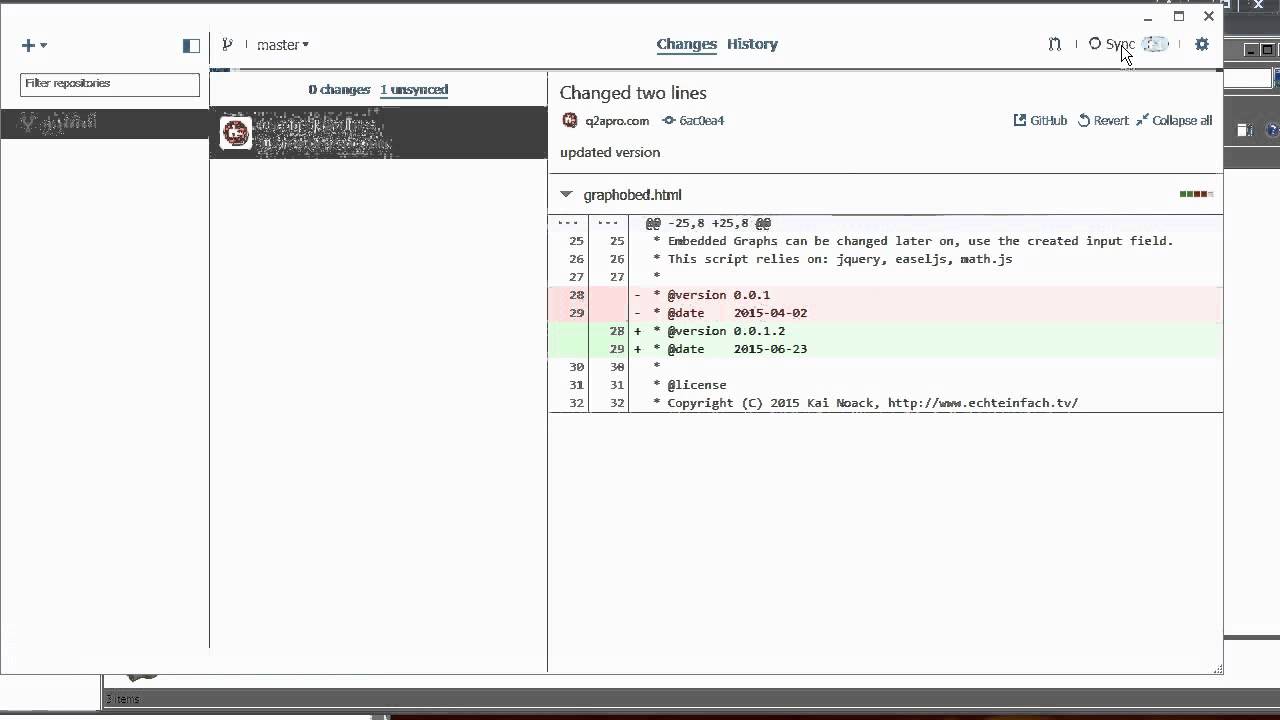 Github for Windows Tutorial (3 min) - How to fork, clone, change and push a repository