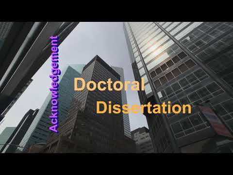 How to Write a Dissertation Acknowledgement | Thesis | Leoba Puthenthope