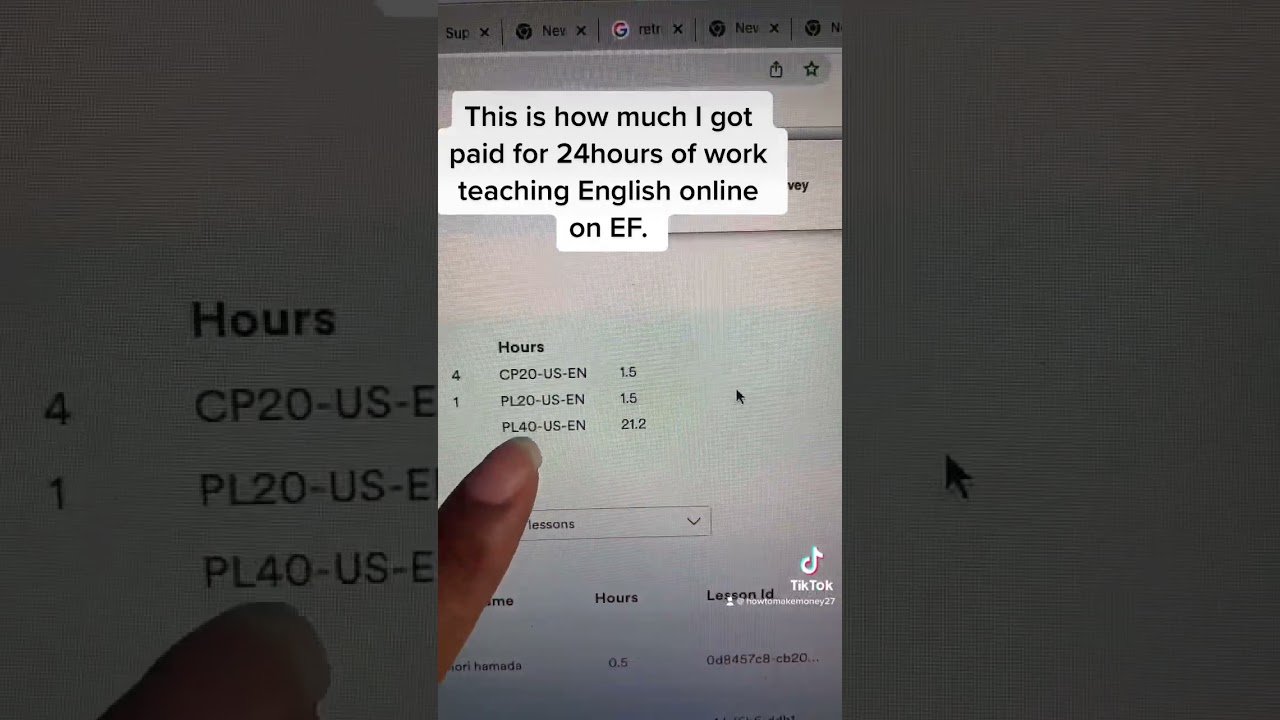 How much I got paid for one week of Teaching English online