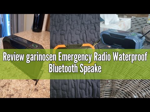 Review garinosen Emergency Radio Waterproof Bluetooth Speaker,Portable Digital AM FM Radio with Flas