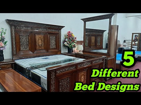 5 Different Bed Designs at Alvi Auctions Islamabad | Furniture Design
